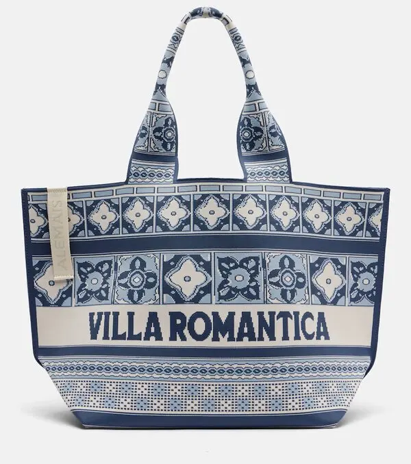 ALEMAIS Alémais Villa Romantica Maxi Tote Bag - Blue