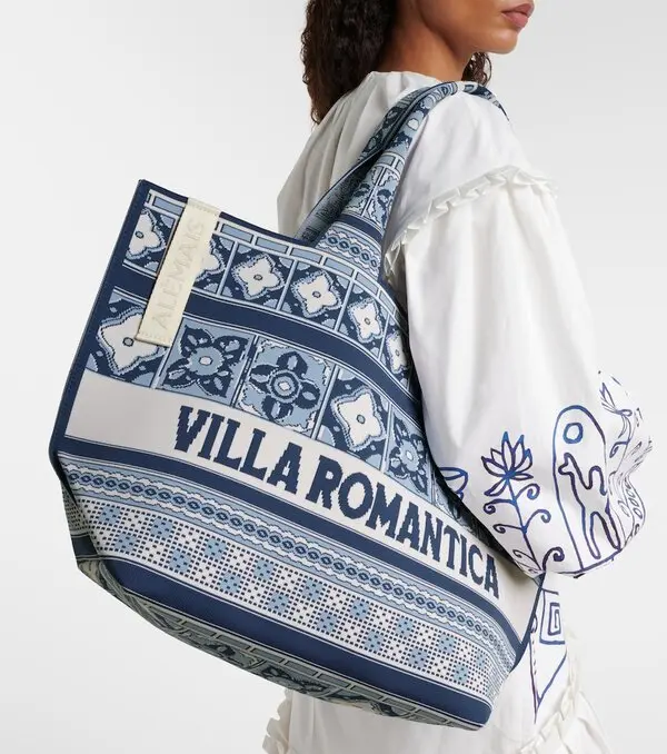 ALEMAIS Alémais Villa Romantica Maxi Tote Bag - Blue