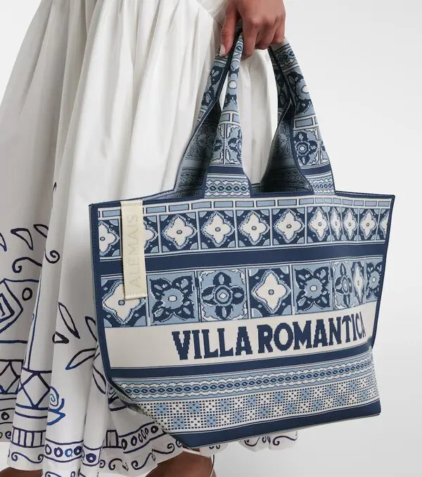 ALEMAIS Alémais Villa Romantica Maxi Tote Bag - Blue