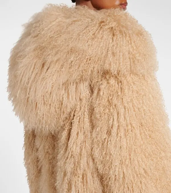 Magda Butrym Shearling Hooded Jacket