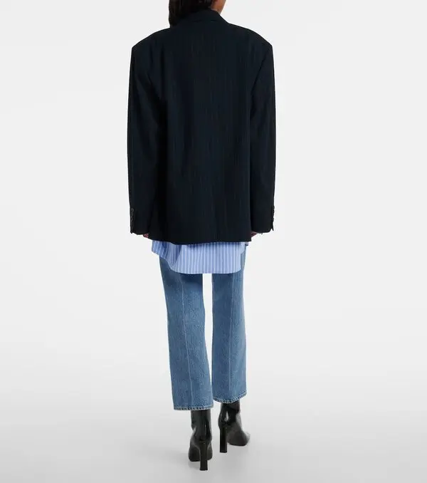FRAME Vertical Crop Straight Jeans