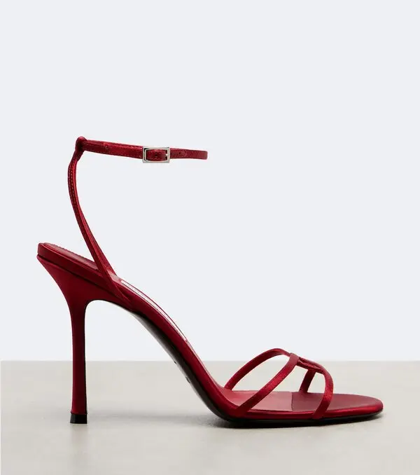 JIMMY CHOO Ruby Stiletto Sandals - Red