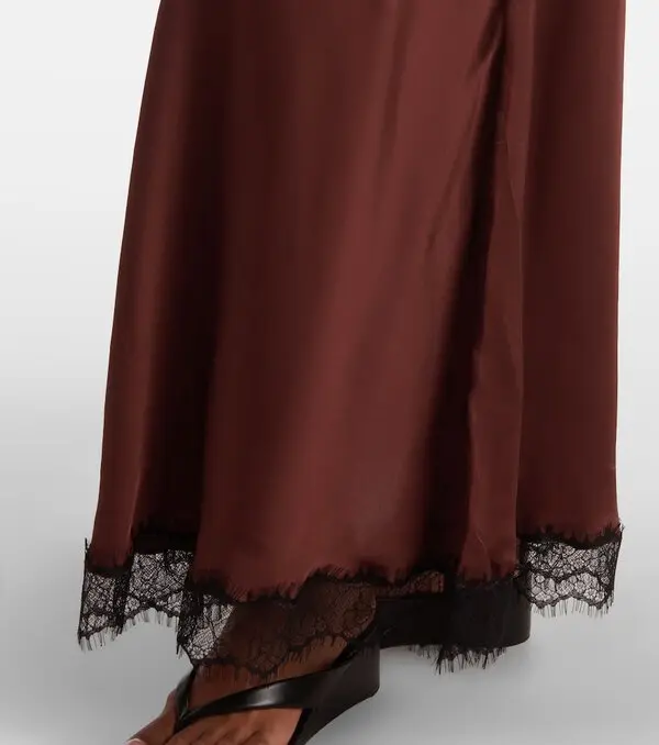 Poupette St Barth Nina Halterneck Maxi Dress - Brown