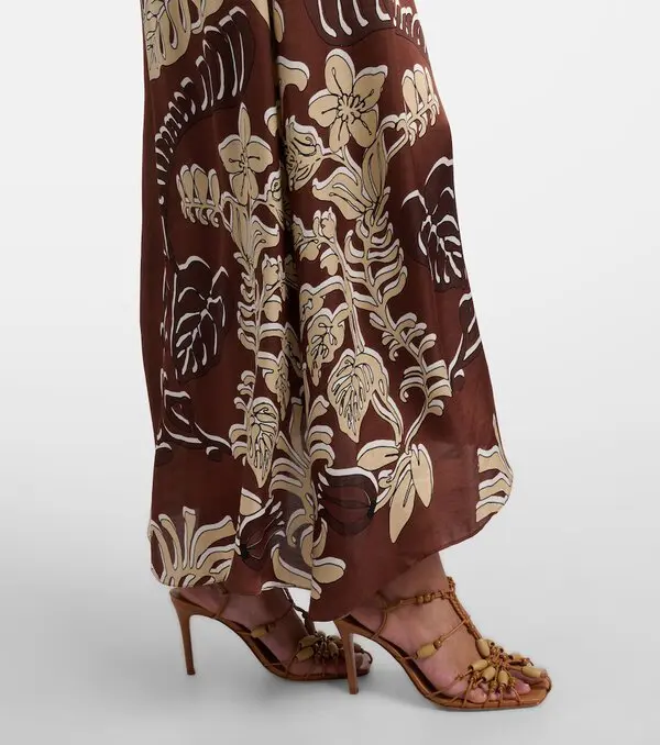 Poupette St Barth Kristen Printed Maxi Dress - Brown