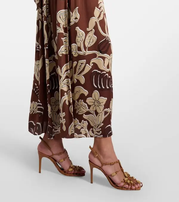 Poupette St Barth Isore Printed Halterneck Maxi Dress