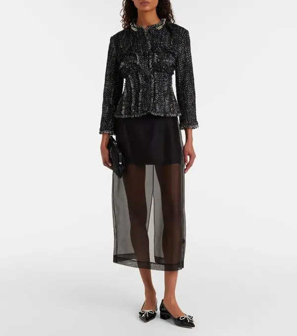 JIMMY CHOO Auria Ballet Flats - Black