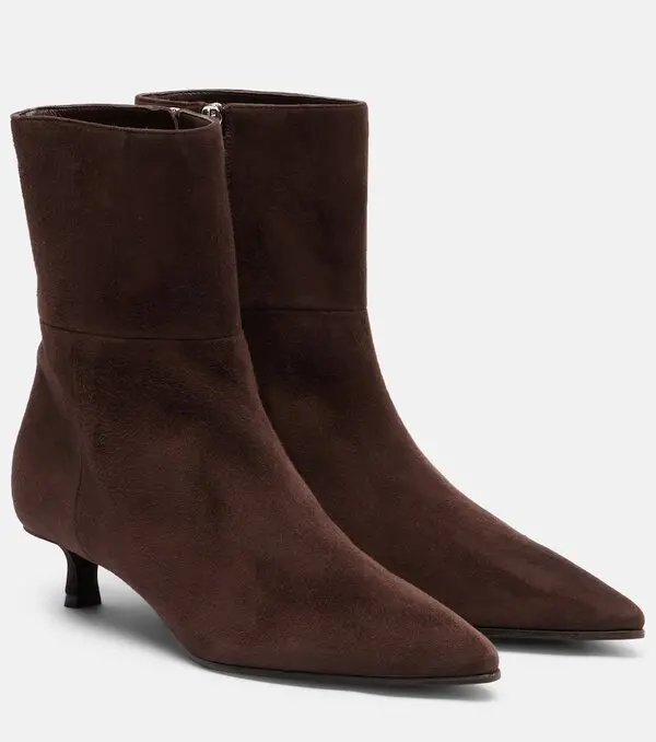 JIMMY CHOO Lory 35 Suede Ankle Boots - Brown