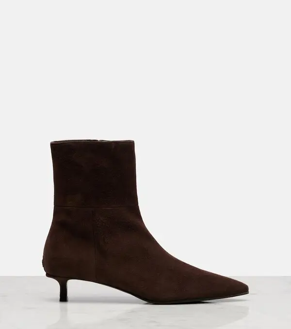 JIMMY CHOO Lory 35 Suede Ankle Boots - Brown