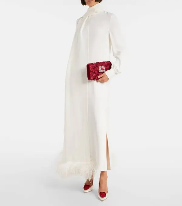 ROGER VIVIER Rose Vivier Embellished Clutch