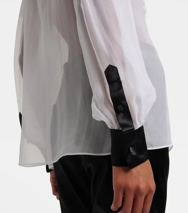 Dolce & Gabbana Sheer Silk Blouse