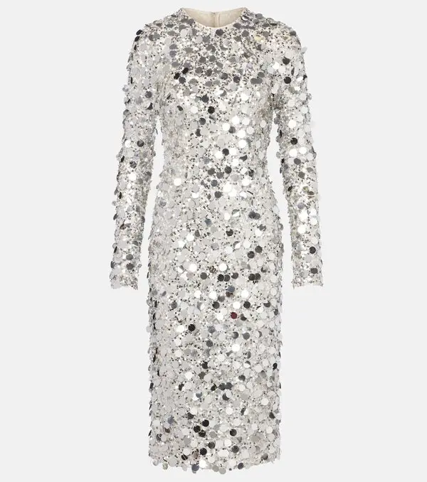 Dolce & Gabbana Sequined Midi Dress