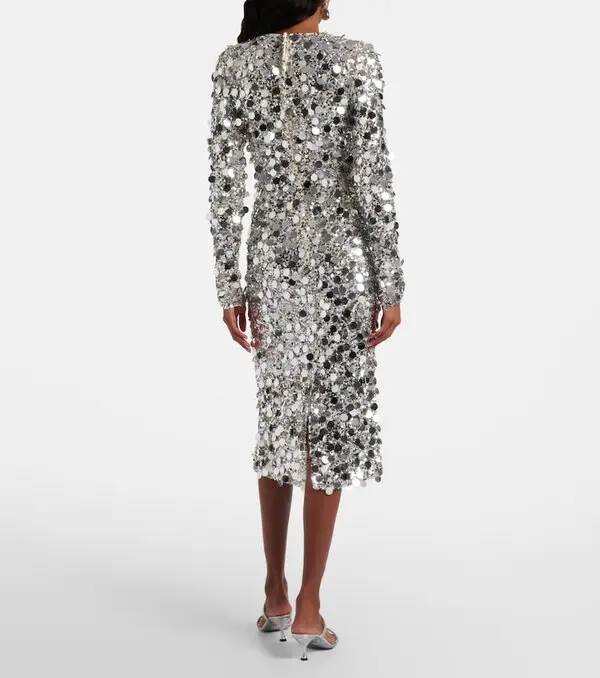 Dolce & Gabbana Sequined Midi Dress