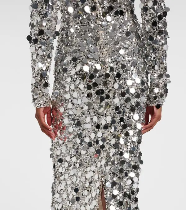 Dolce & Gabbana Sequined Midi Dress