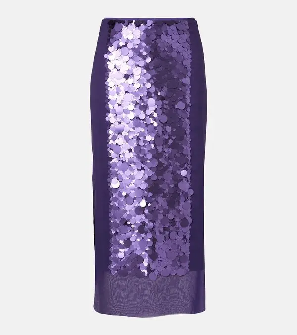 JOSEPH Cambo Sequined Midi Skirt