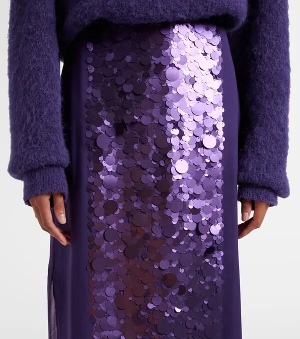 JOSEPH Cambo Sequined Midi Skirt