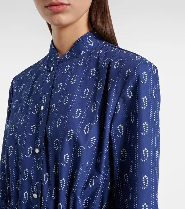 Tory Burch Printed Cotton Shirt Dress