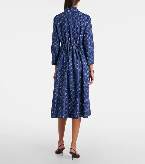 Tory Burch Printed Cotton Shirt Dress