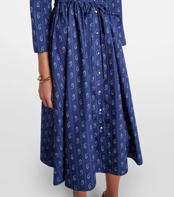 Tory Burch Printed Cotton Shirt Dress