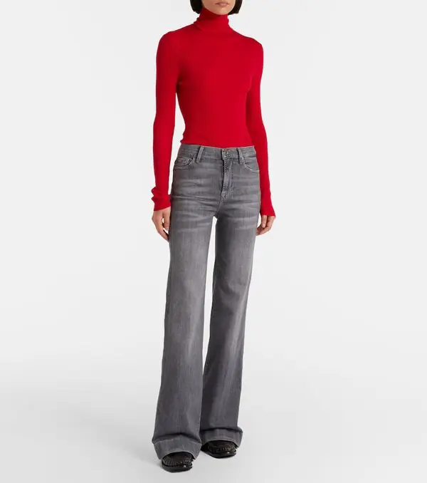 7 For All Mankind Modern Dojo High-rise Flared Jeans