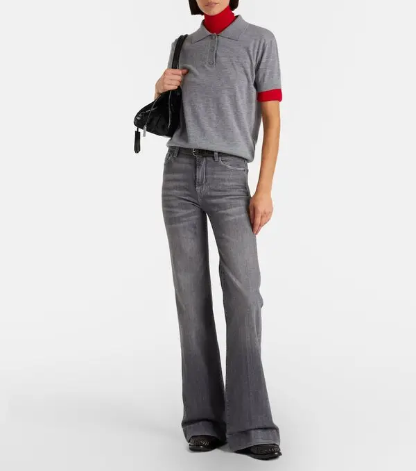 7 For All Mankind Modern Dojo High-rise Flared Jeans