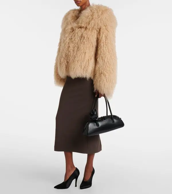 Magda Butrym Shearling Hooded Jacket