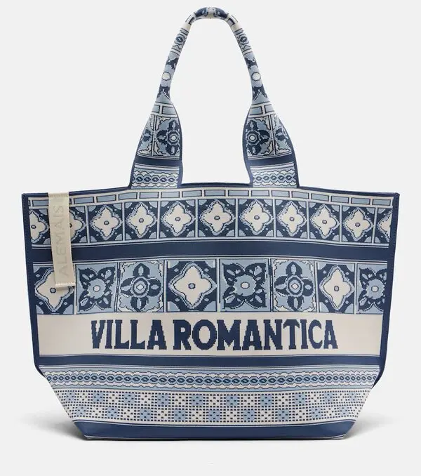 ALEMAIS Villa Romantica Maxi Tote Bag - Blue