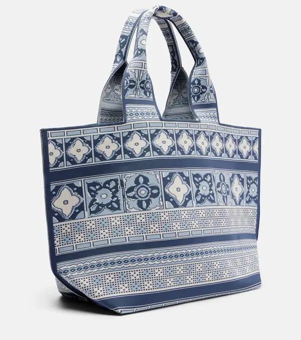 ALEMAIS Villa Romantica Maxi Tote Bag - Blue
