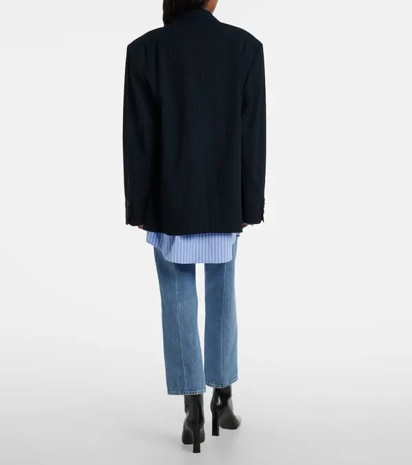 FRAME Vertical Crop Straight Jeans