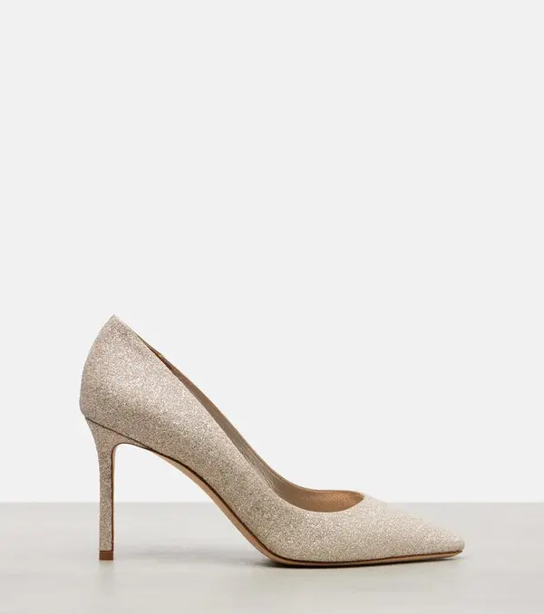 JIMMY CHOO Romy 85 Glitter Pumps