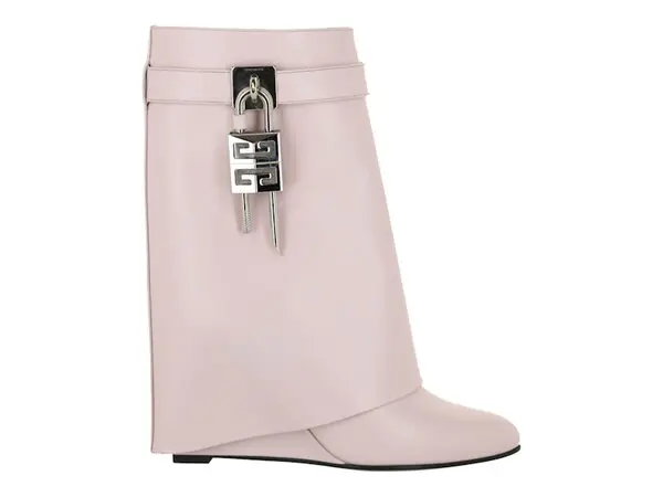 Givenchy Shark Lock Ankle Boots - Light Pink