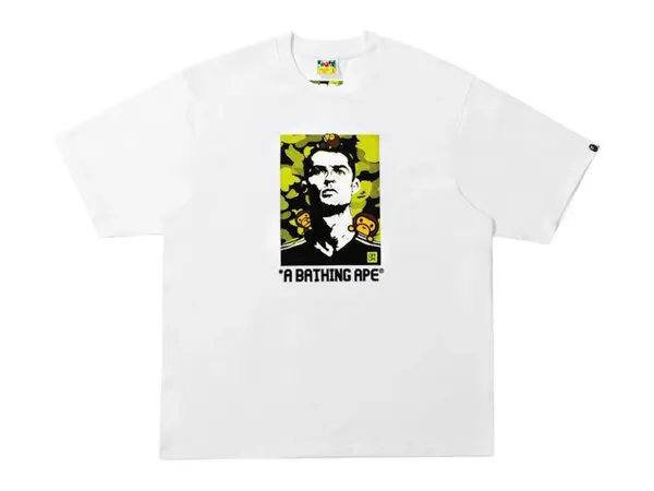 A BATHING APE X Cr7 Life Baby Milo Relaxed Fit Tee Shirt - White