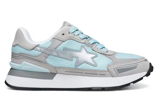 A BATHING APE Cross Sta Sneakers - Sax