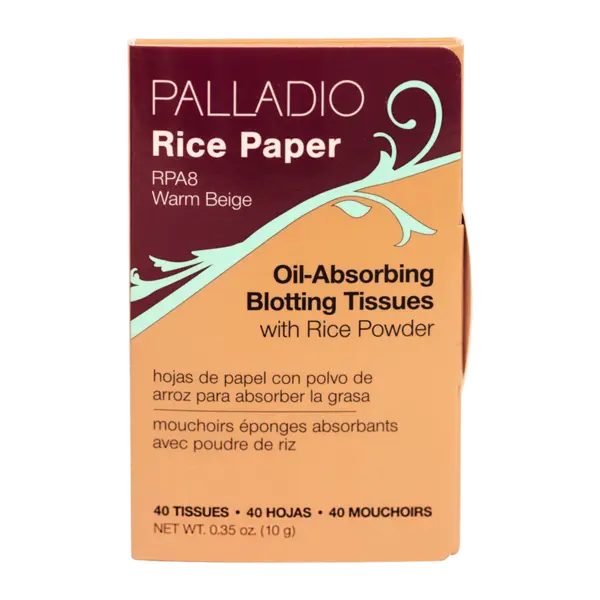 PALLADIO BEAUTY Rice Paper Blotting Sheets - Warm Beige