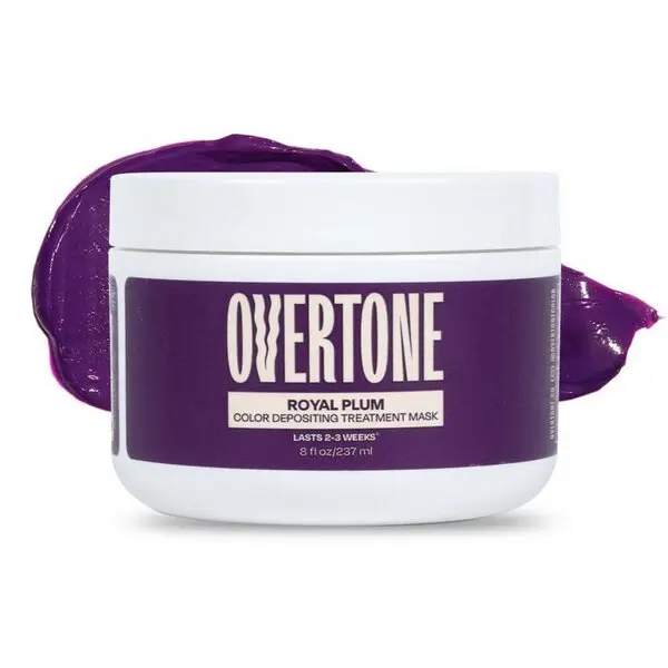 OVERTONE Semi Permanent Color-depositing Deep Conditioning Mask - Royal Plum