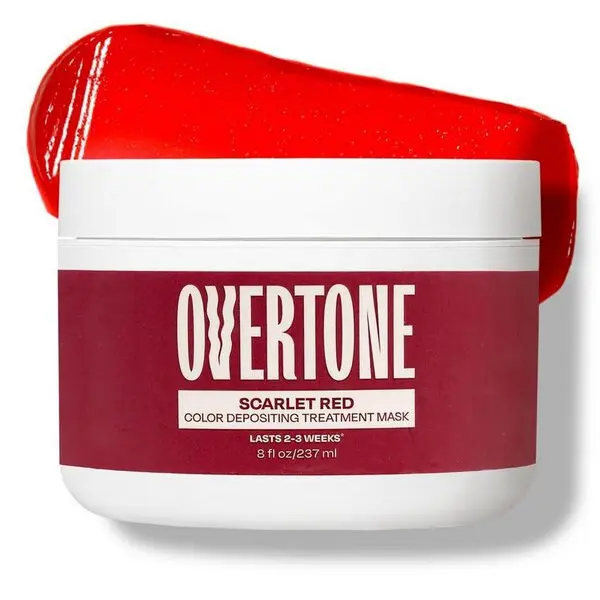 OVERTONE Semi Permanent Color-depositing Deep Conditioning Mask - Scarlet Red