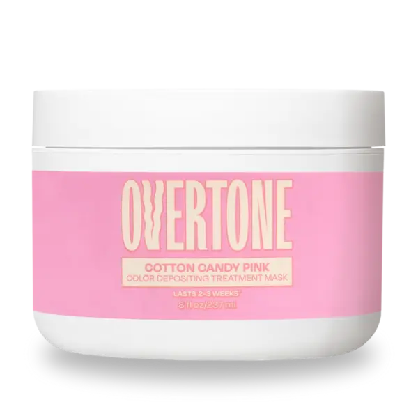 OVERTONE Semi Permanent Color-depositing Deep Conditioning Mask - Cotton Candy Pink