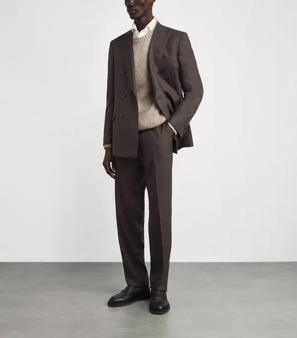 Brioni Wool Check 2-piece Suit