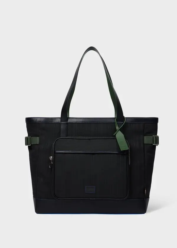 Paul Smith X Mini Shadow Stripe Tote Bag - Black