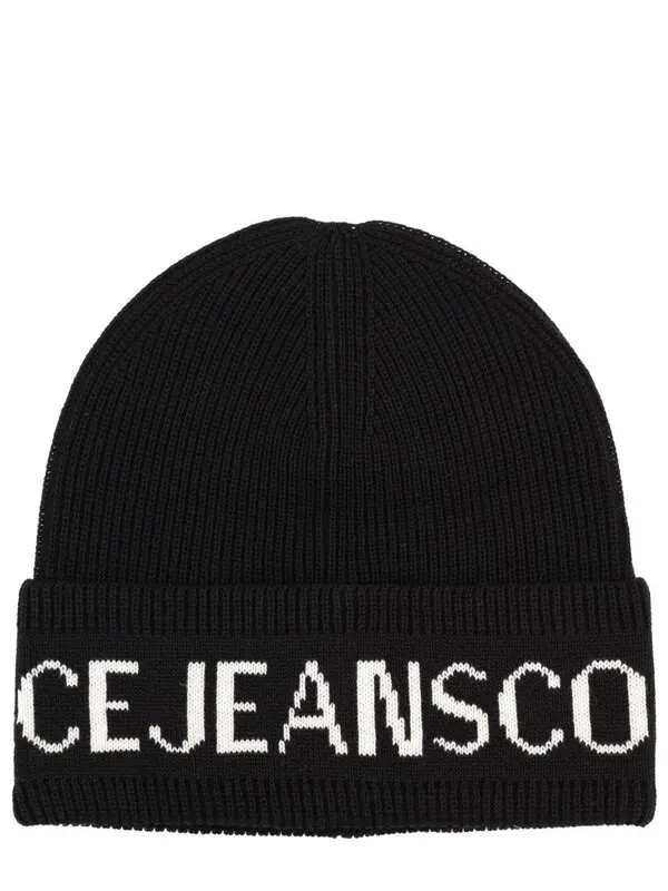 Versace Wool And Acrylic Beanie - Black