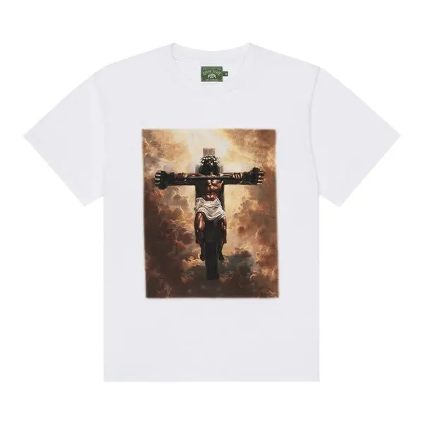 DENIM TEARS X Hardies Tears Buff Jesus Tee - White