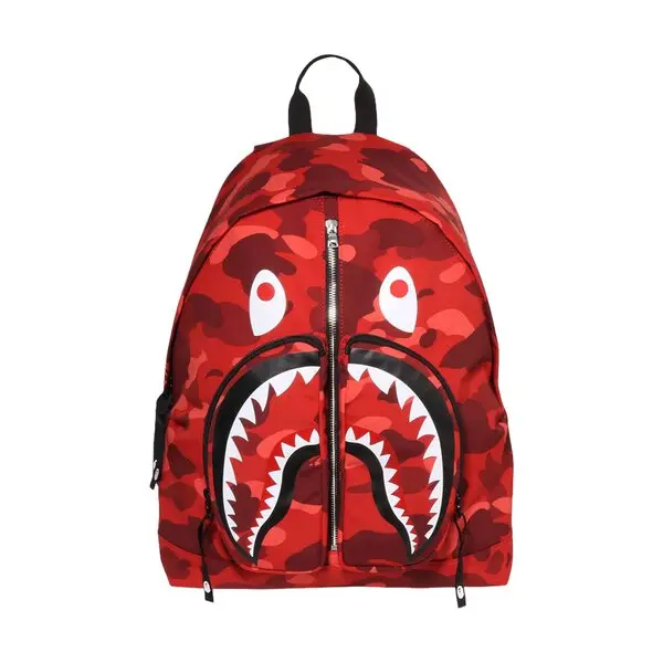 A BATHING APE Color Camo Shark Daypack