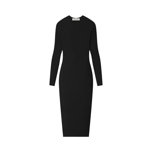 Fear Of God Ribbed Long-sleeve Dress - Black