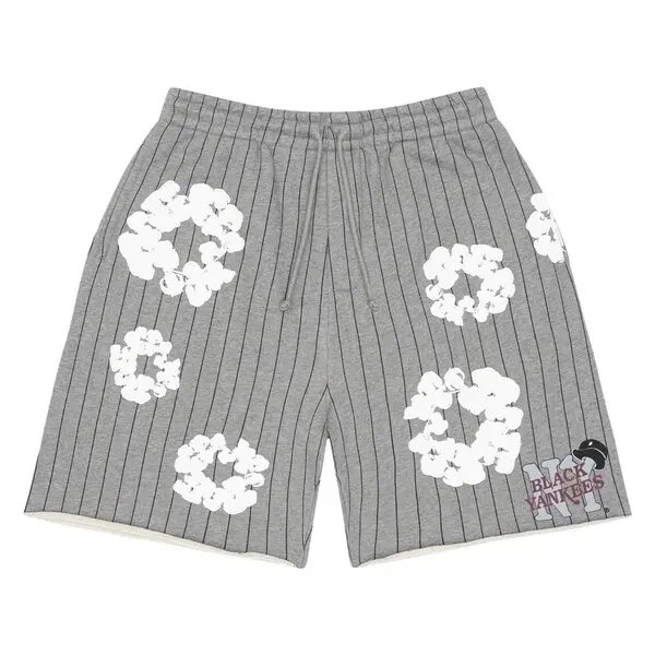 DENIM TEARS Pinstripe Wreath Sweatshorts