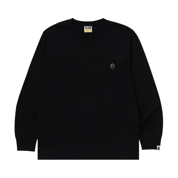A BATHING APE One Point Long-sleeve Tee - Black