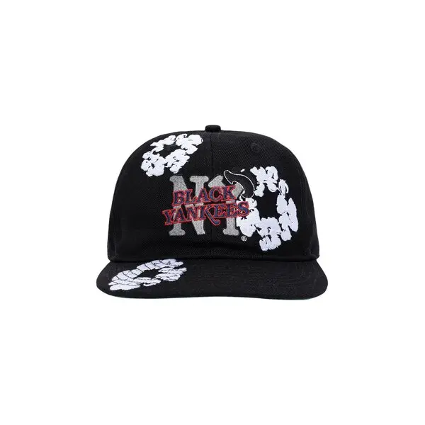 DENIM TEARS Yankees Cotton Wreath Cap - Black