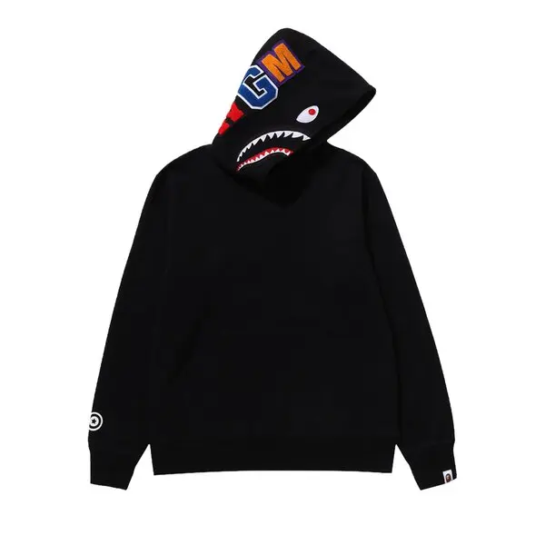 A BATHING APE Hooded Shark Pullover - Black