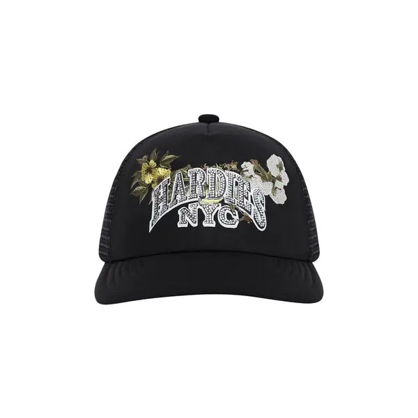 DENIM TEARS X Hardies Tears Trucker Cap - Black