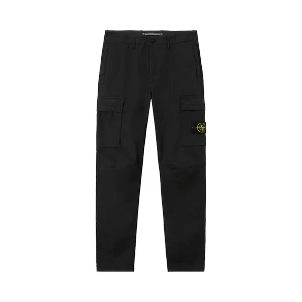 Stone Island Casual Cargo Pocket Trousers - Black