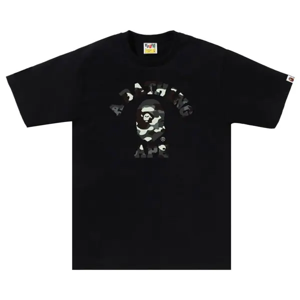 A BATHING APE City Camo College Tee - Black