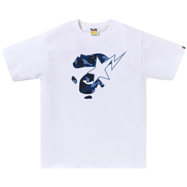 A BATHING APE Color Camo Tee - White